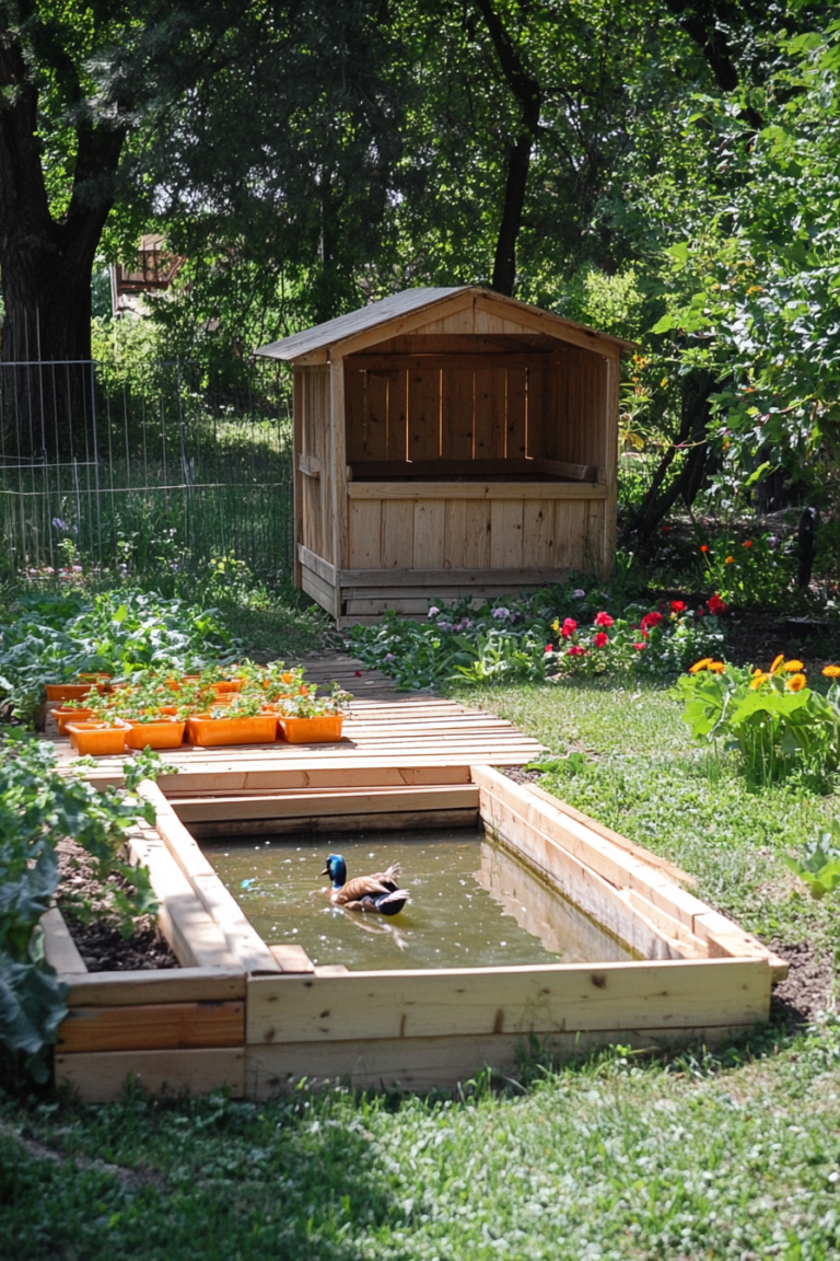 60+ Duck Coop with Pool | Homestead Authority