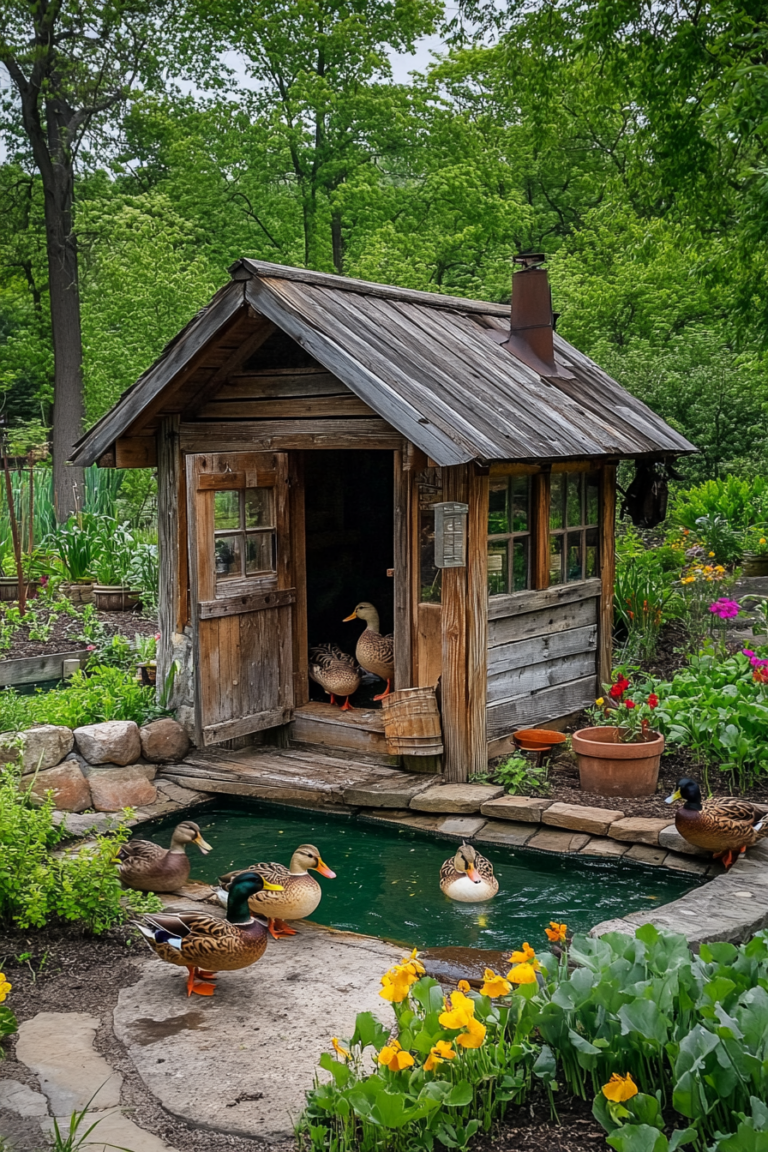 60+ Duck Coop with Pool | Homestead Authority