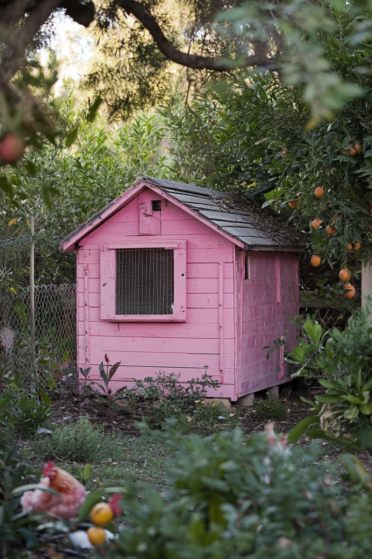 50+ Pink Chicken Coop | Homestead Authority