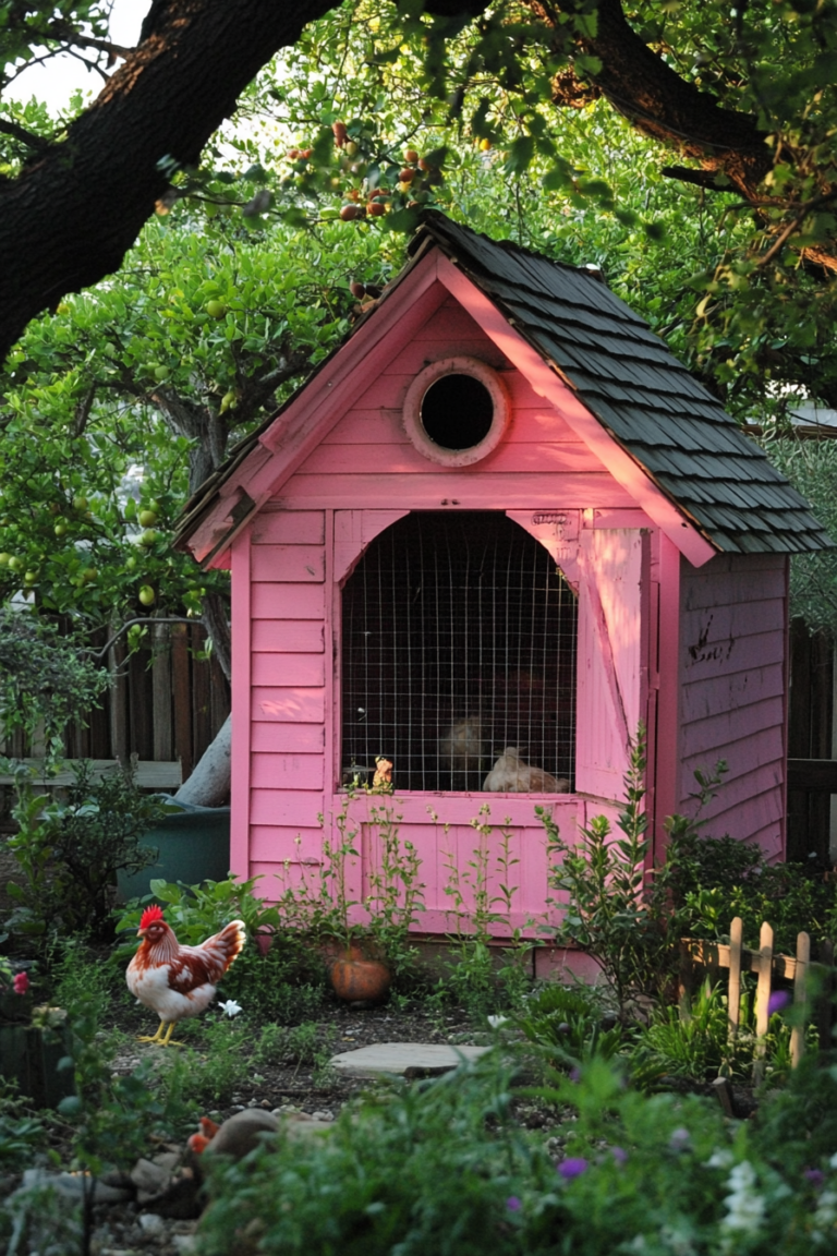 50+ Pink Chicken Coop | Homestead Authority