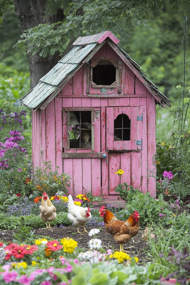 50+ Pink Chicken Coop | Homestead Authority