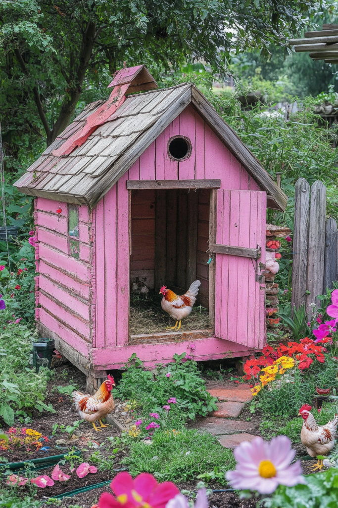 50+ Pink Chicken Coop | Homestead Authority