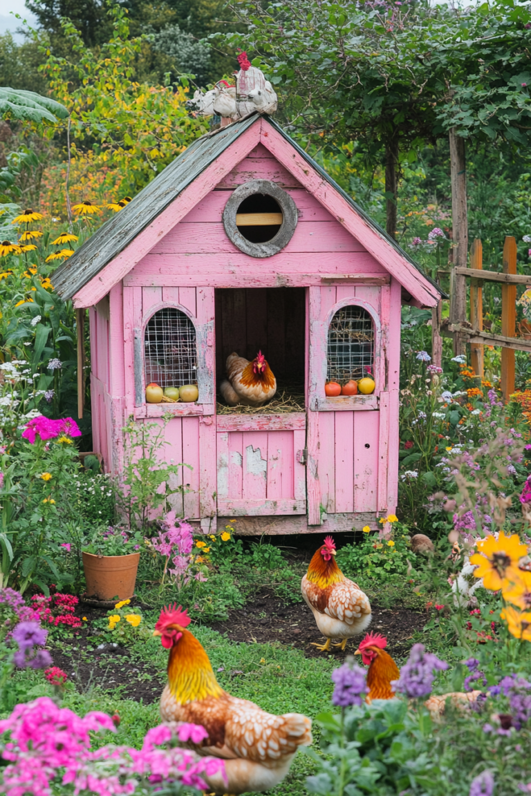 50+ Pink Chicken Coop | Homestead Authority