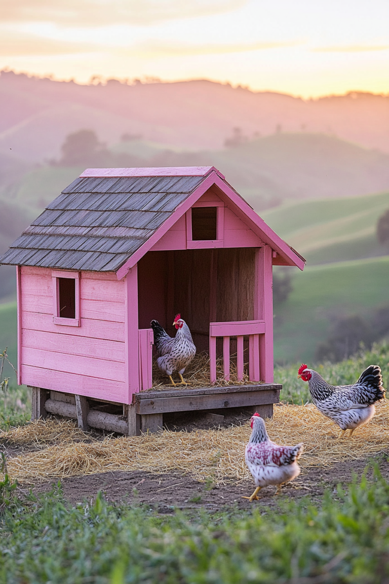 50+ Pink Chicken Coop | Homestead Authority