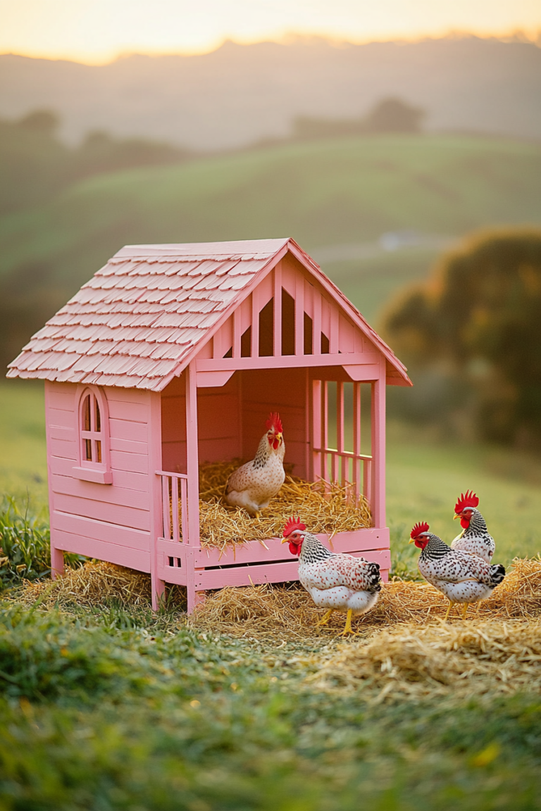 50+ Pink Chicken Coop | Homestead Authority