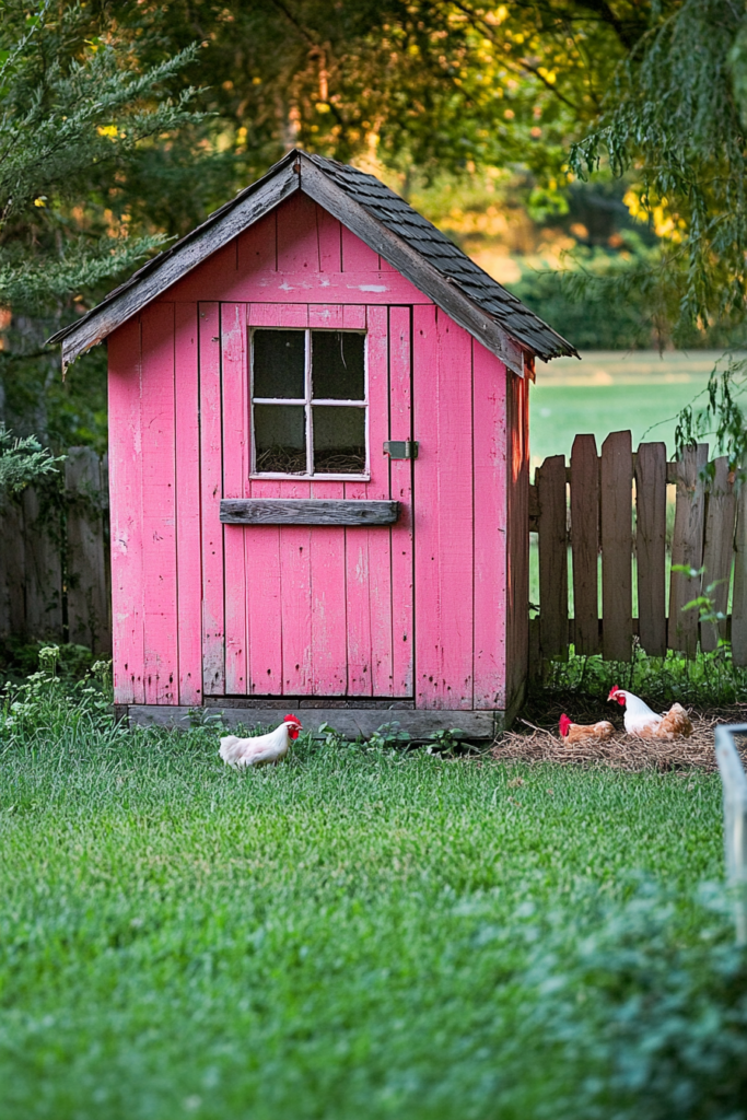 50+ Pink Chicken Coop | Homestead Authority
