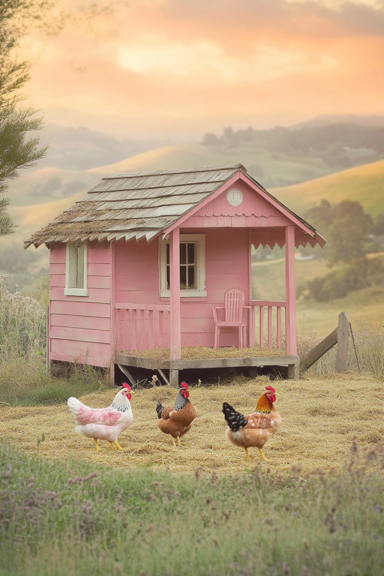 50+ Pink Chicken Coop | Homestead Authority