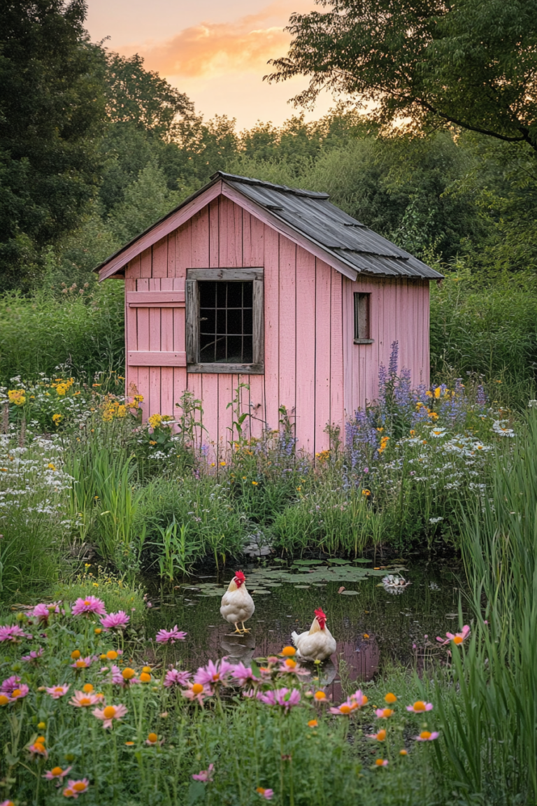 50+ Pink Chicken Coop | Homestead Authority