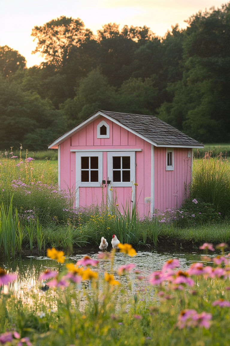 50+ Pink Chicken Coop | Homestead Authority