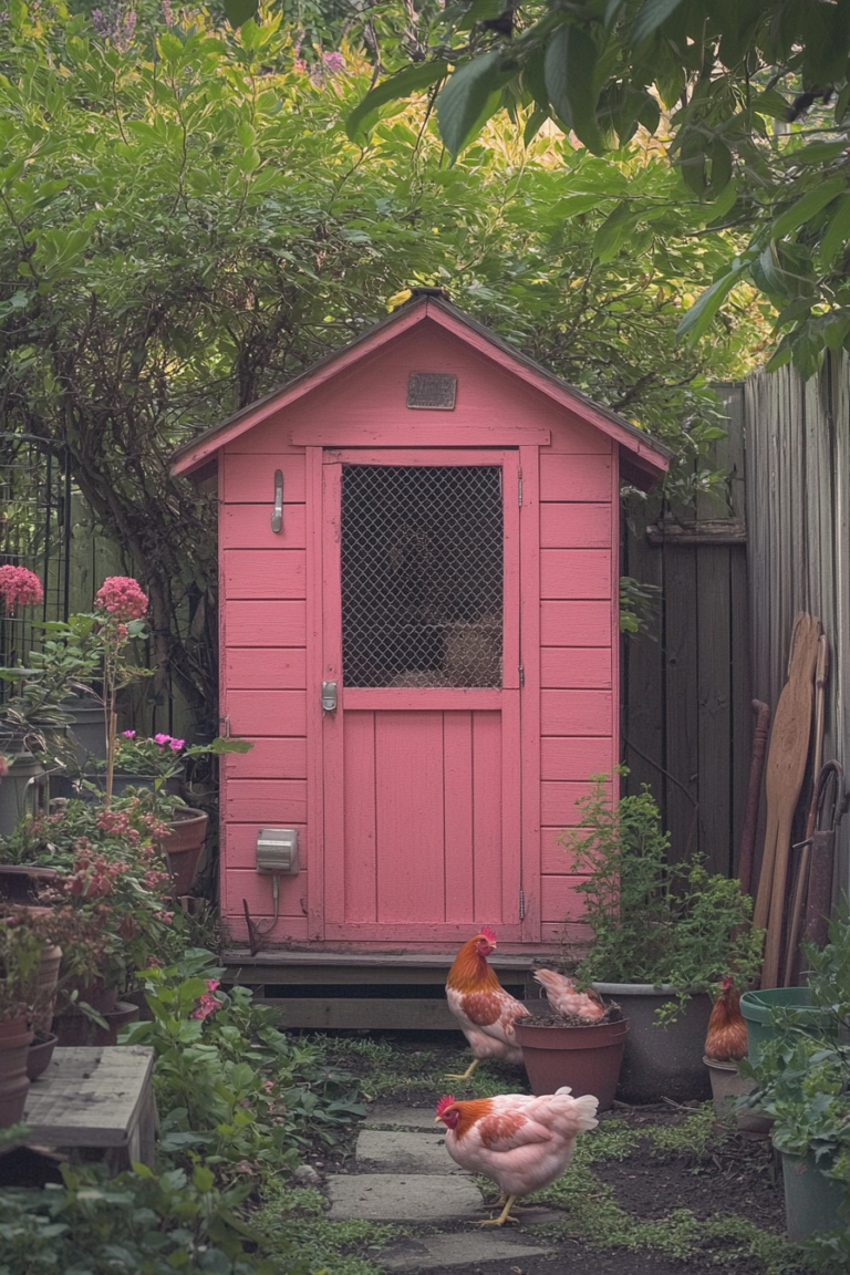 50+ Pink Chicken Coop | Homestead Authority