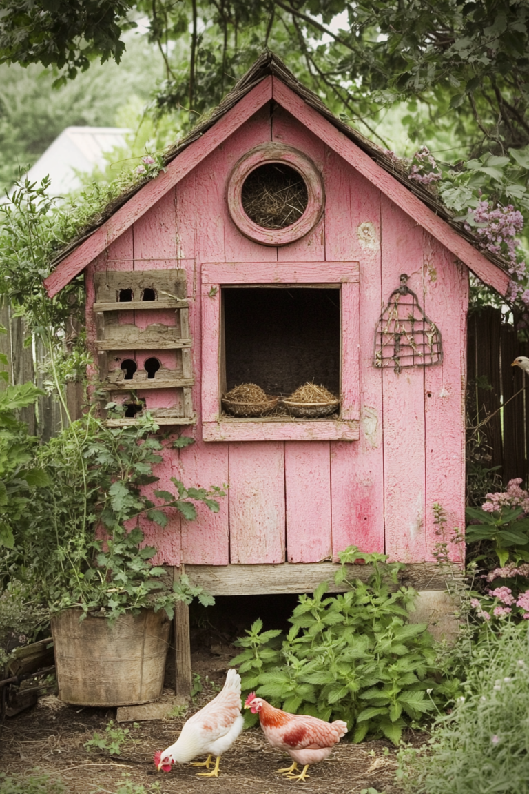 50+ Pink Chicken Coop | Homestead Authority