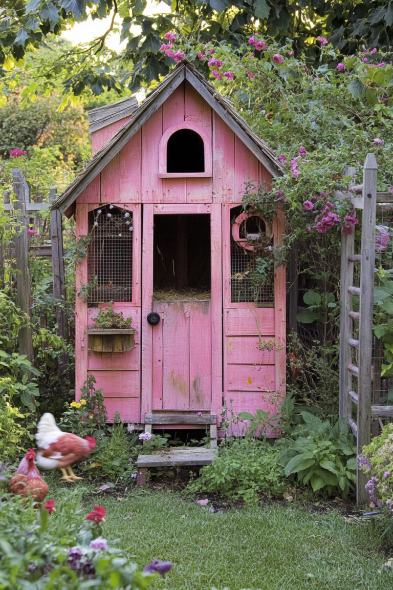 50+ Pink Chicken Coop | Homestead Authority