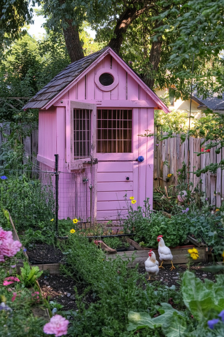 50+ Pink Chicken Coop | Homestead Authority