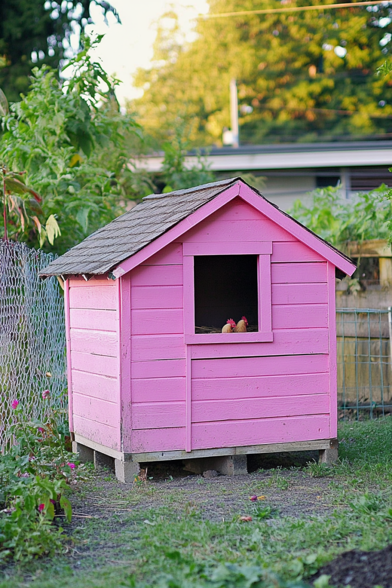 50+ Pink Chicken Coop | Homestead Authority