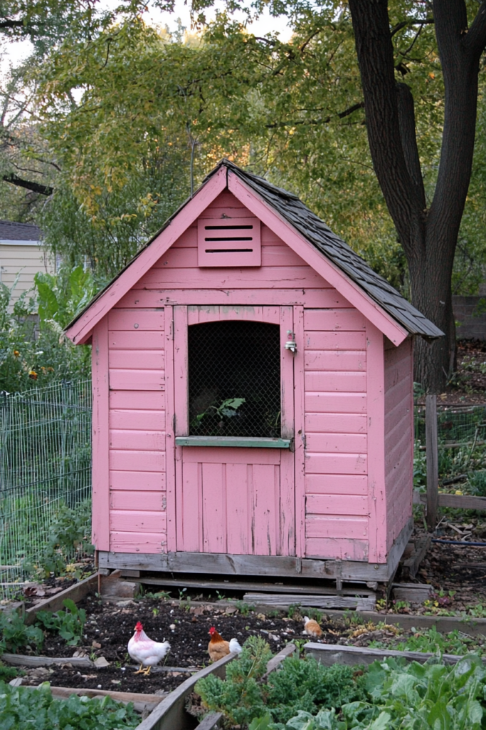 50+ Pink Chicken Coop | Homestead Authority
